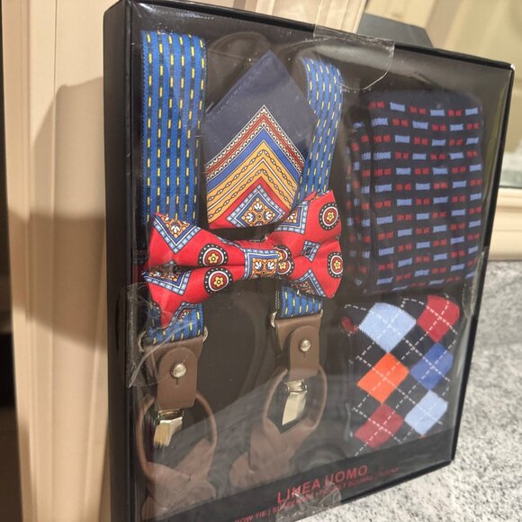 Linea Uomo | Accessories | Linea Uomo 5 Piece Box Set Suspenders 2 ...